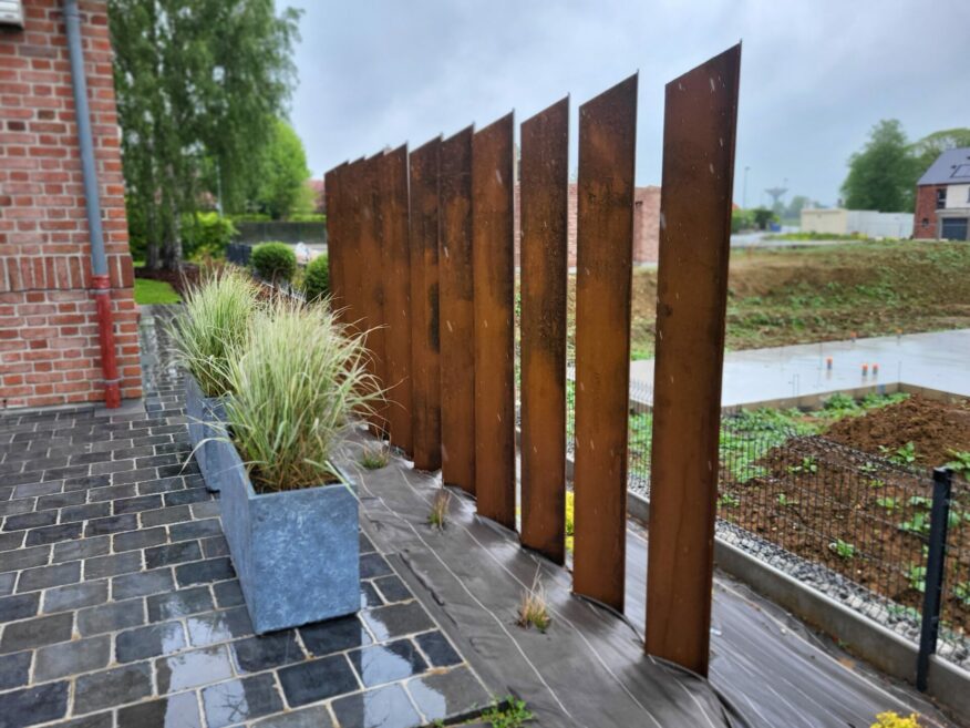 panneau corten - Carnel Paysages